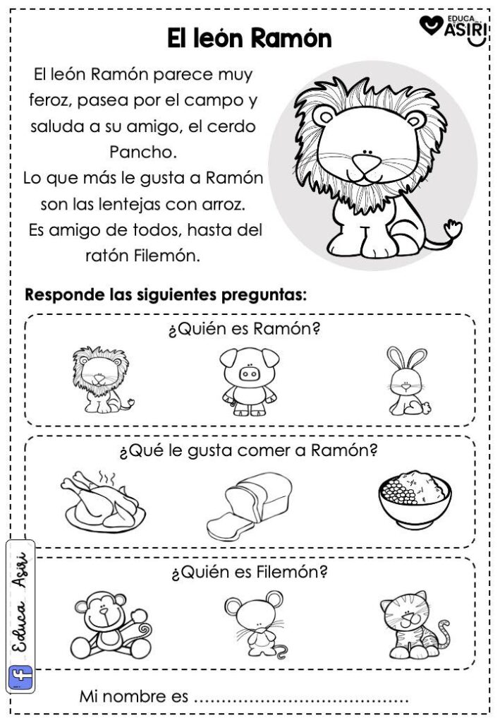 Cuentos con actividades de comprensión lectora para imprimir - Los ...