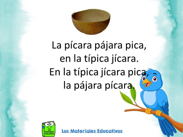 Ejemplos de trabalenguas - Los Materiales Educativos