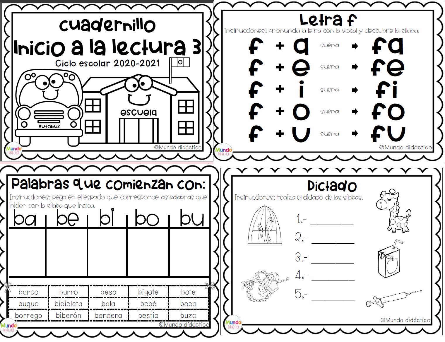 Actividades de inicio a la lectoescritura - Los Materiales Educativos