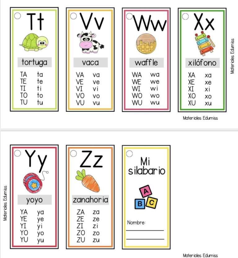 Silabario PDF - Los Materiales Educativos