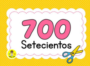 Carteles de los números de 100 en 100 hasta 1000 - Los Materiales ...