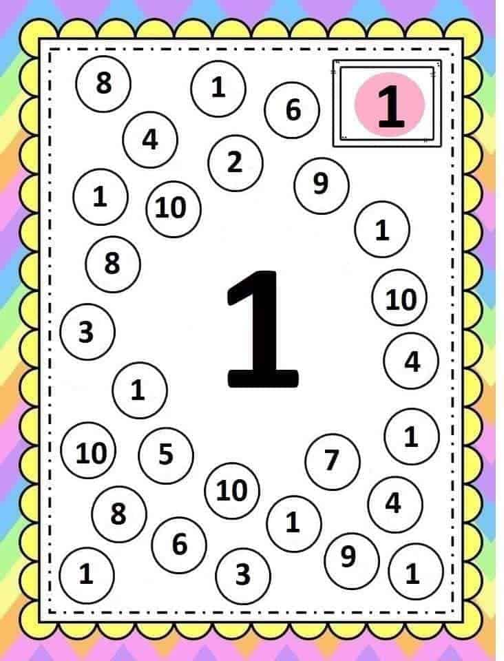 Actividades De Los Números Del 1 al 10 - Los Materiales Educativos