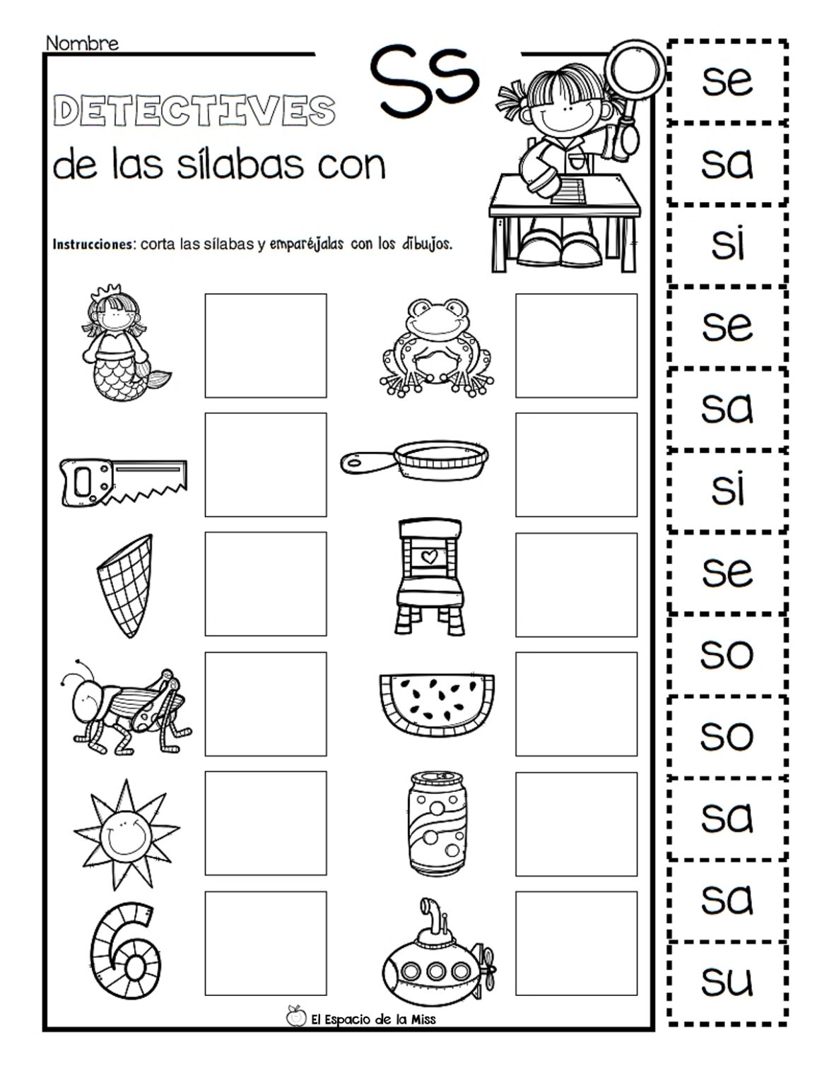 Cuadernillo de silabas para imprimir en PDF - Los Materiales Educativos