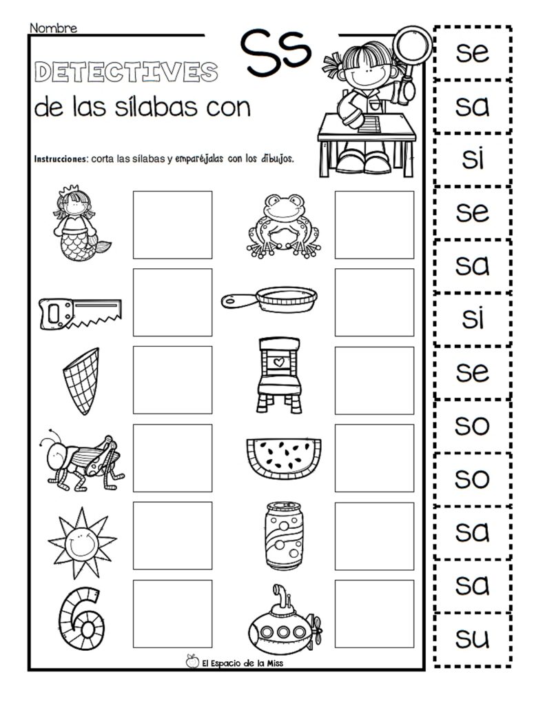 Cuadernillo de silabas para imprimir en PDF - Los Materiales Educativos