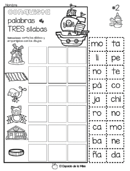 Cuadernillo de silabas para imprimir en PDF - Los Materiales Educativos