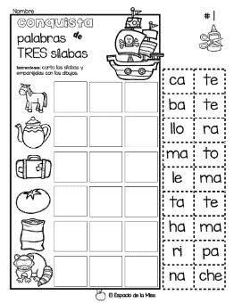 Cuadernillo de silabas para imprimir en PDF - Los Materiales Educativos