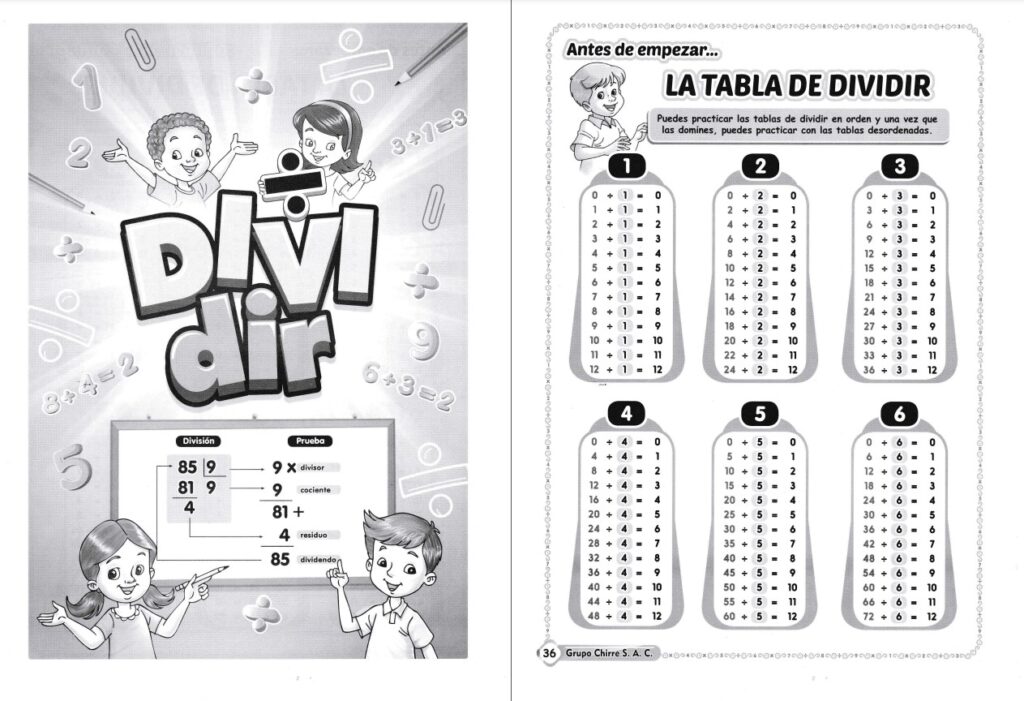 Ejercicios y actividades de divisiones - Los Materiales Educativos