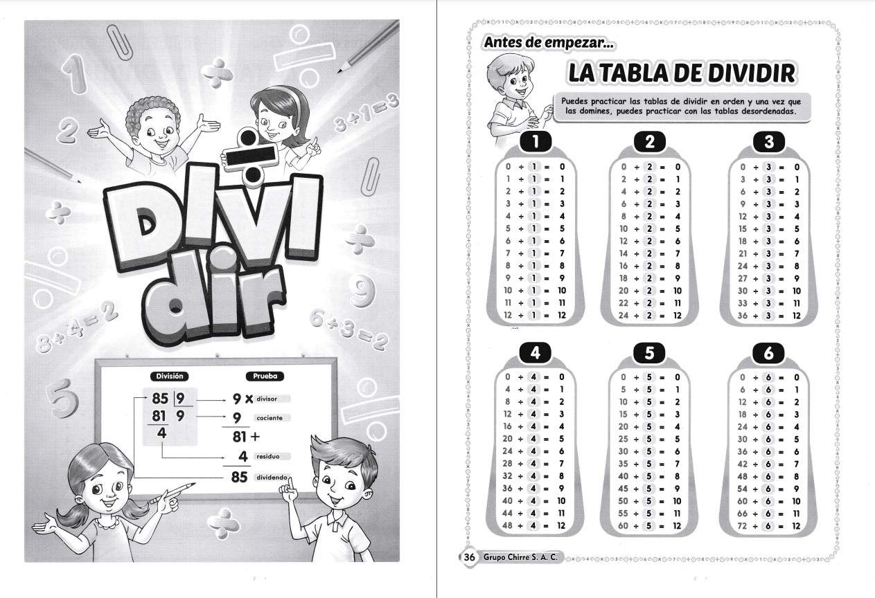 Ejercicios y actividades de divisiones - Los Materiales Educativos