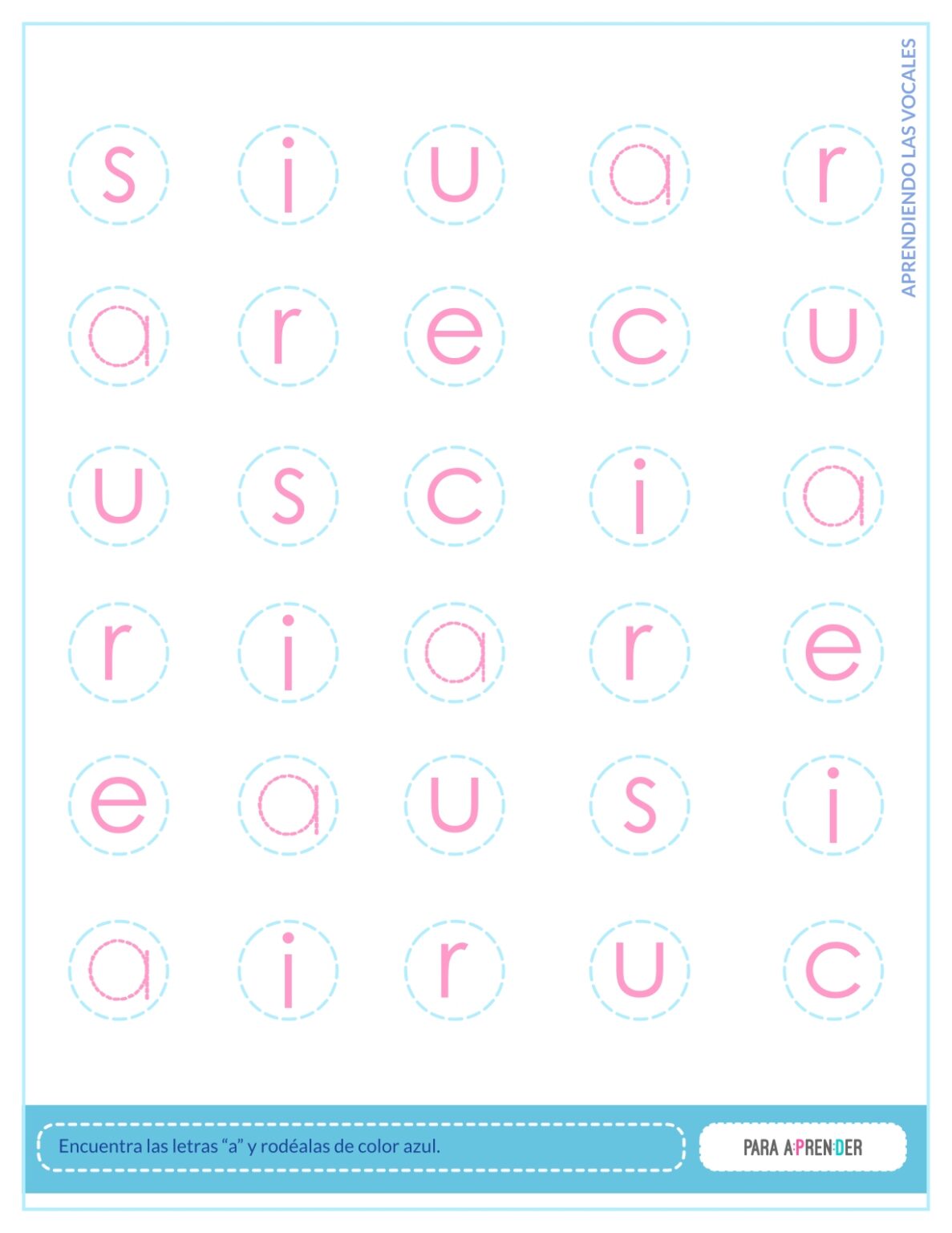 Actividades con las vocales - Los Materiales Educativos