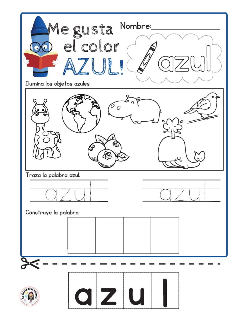 Actividades de los colores - Los Materiales Educativos