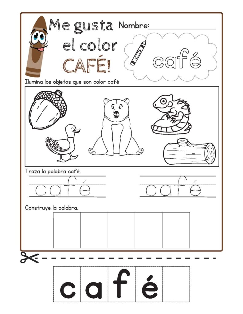 Actividades de los colores - Los Materiales Educativos