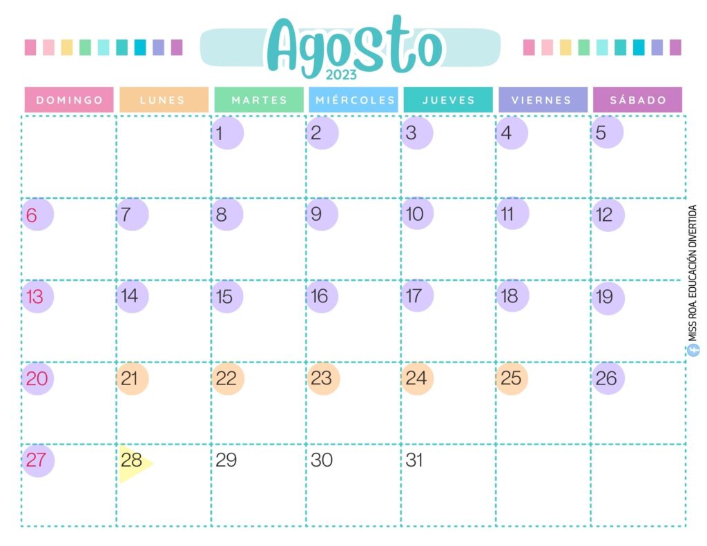 Planificador mensual/Organizador mensual 2024-2025 - Los Materiales ...