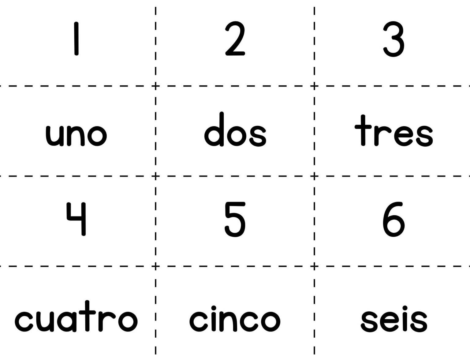 Memorama de números en PDF - Los Materiales Educativos