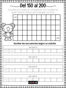 Actividades con los números de 100 en 100 hasta el 500 - Los Materiales ...